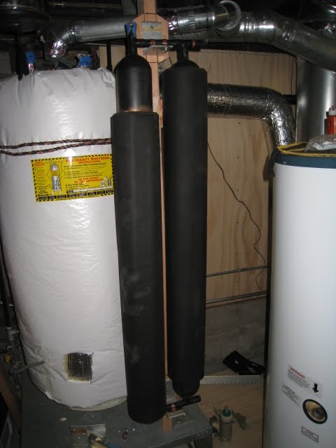 Adventures in Solar Hot Water: Drainback Tank Mounted