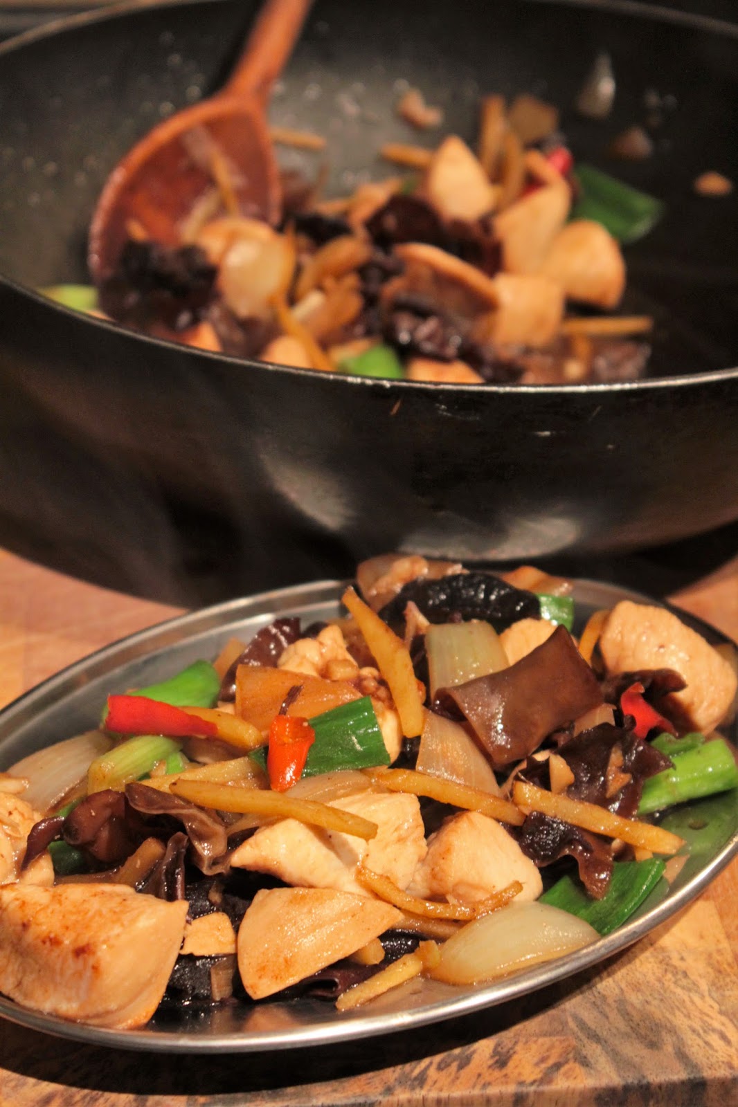 I Wish I Was in Thailand: Gai Pad King (Chicken Fried with Ginger)