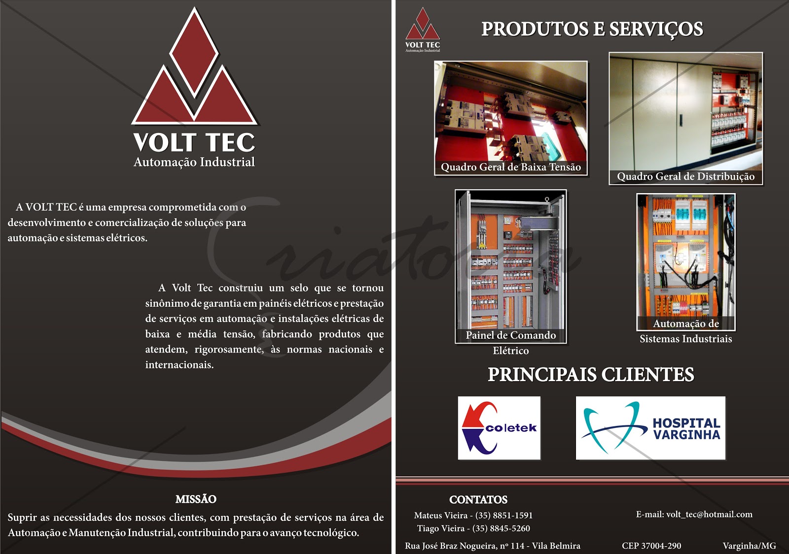 VOLT TEC | FOLDER | Criatoría