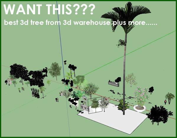 SKETCHUP TEXTURE: SKETCHUP 3D MODEL VEGETATION