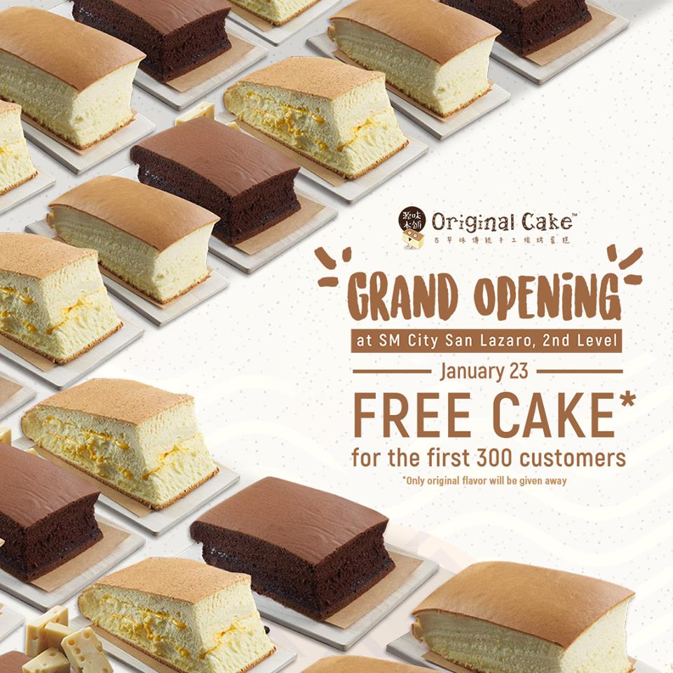 Manila Shopper: Original Cake SM City San Lazaro Grand Opening Promo ...