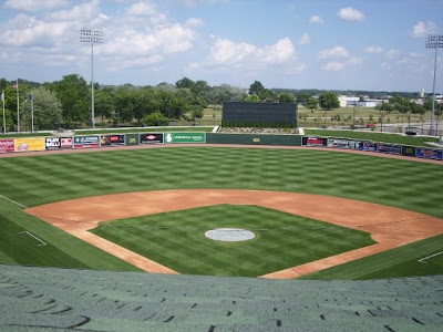 Mowed some cool designs on baseball fields