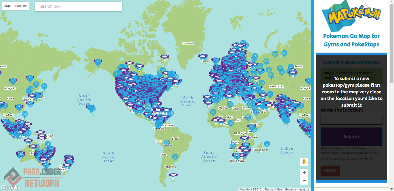 Cara Mengetahui Lokasi & Jenis Pokemon Go Berbagai Negara - PHAN CYBER