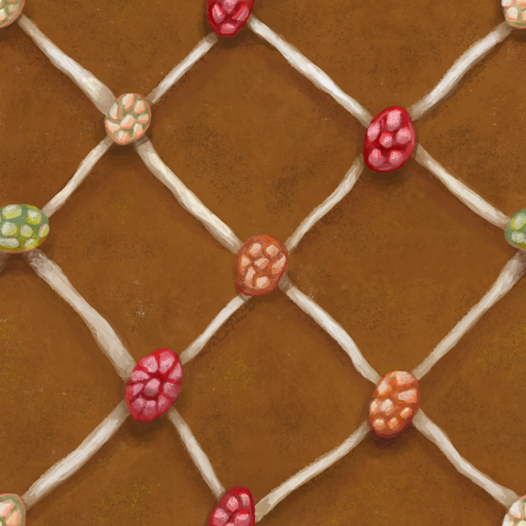 KinseyIllustration: Gingerbread and Portuguese Tiles-Texture Practice