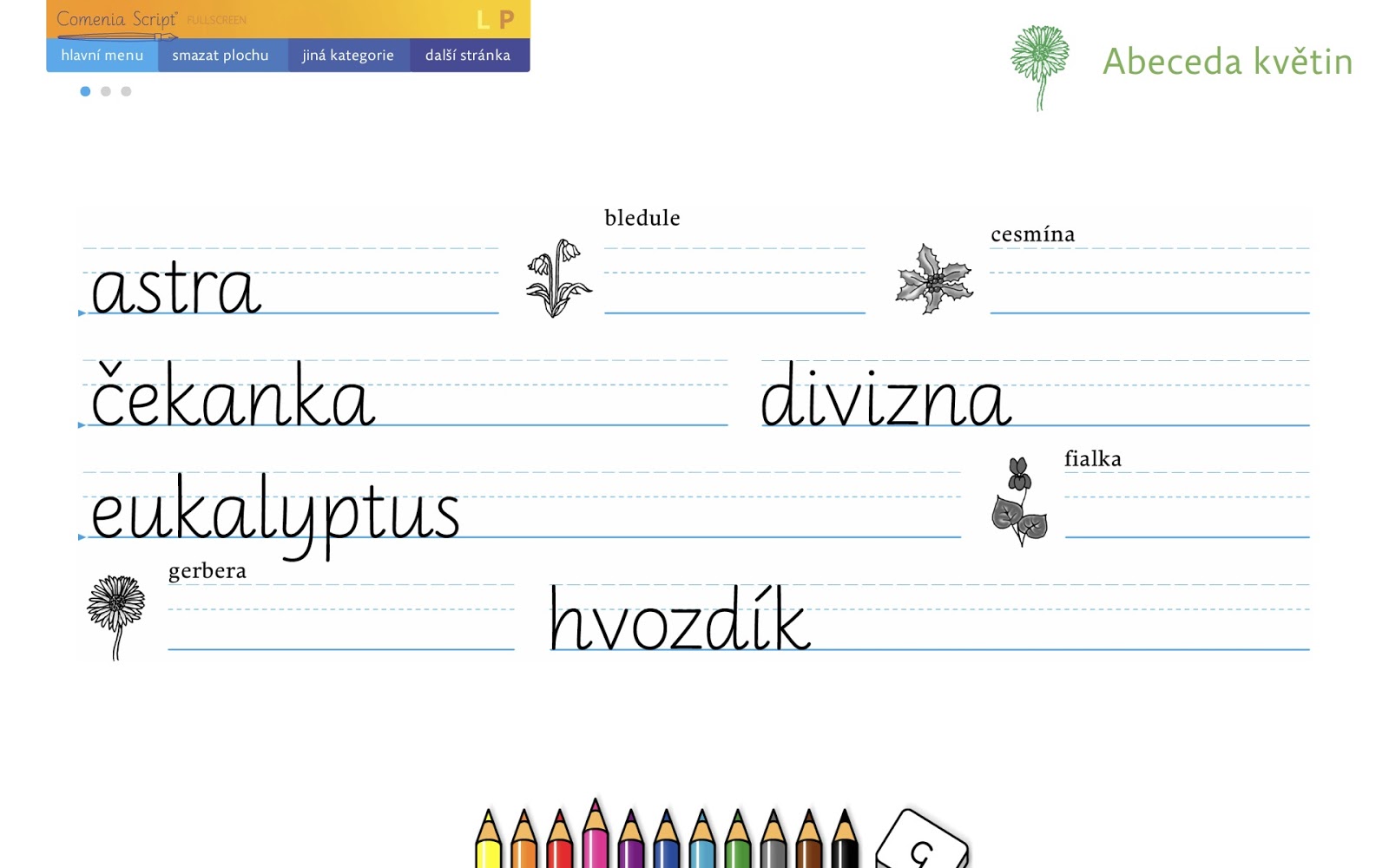 Česká škola: Comenia Script APP: výukový program psaní pro interaktivní ...