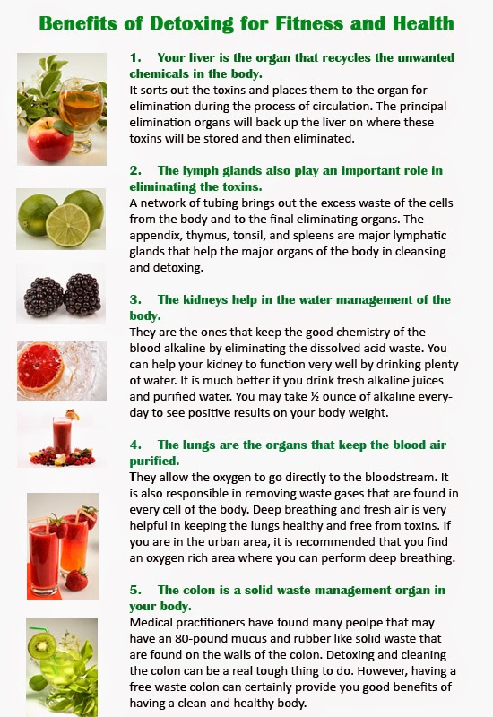 Benefits of Detoxing for Fitness and Health