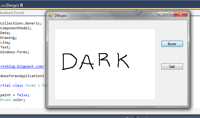 El Dark Blog Mouseevent En C Haciendo Dibujos