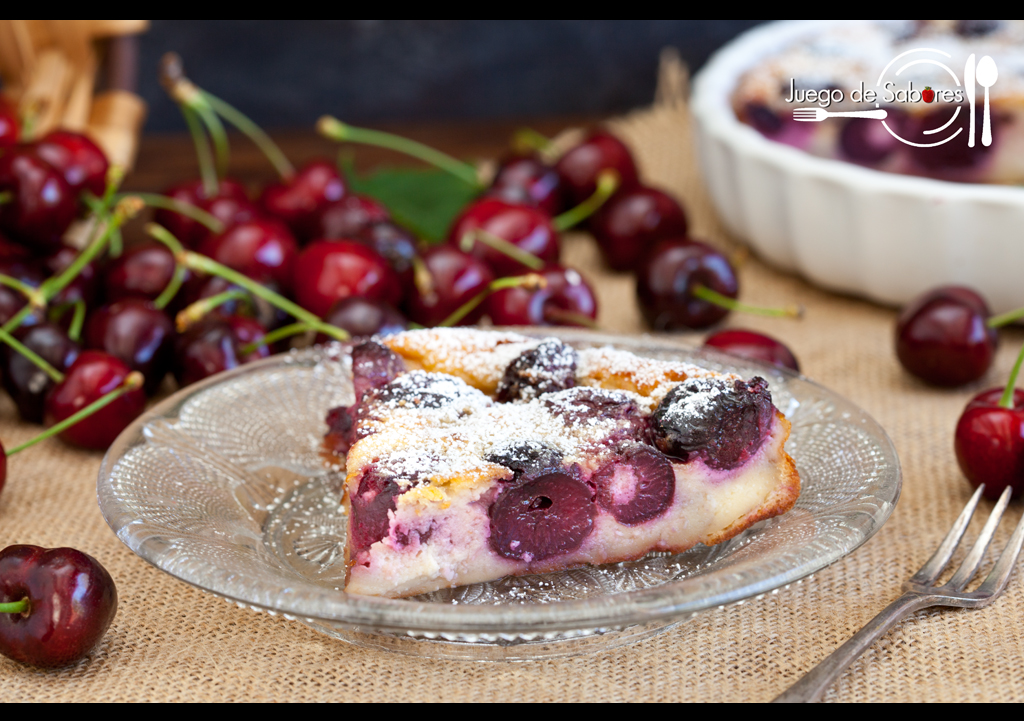 JUEGO DE SABORES : CLAFOUTIS DE CEREZAS