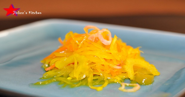 Papaya Atchara (Green Papaya Pickle) Recipe - Pinoy Food Island