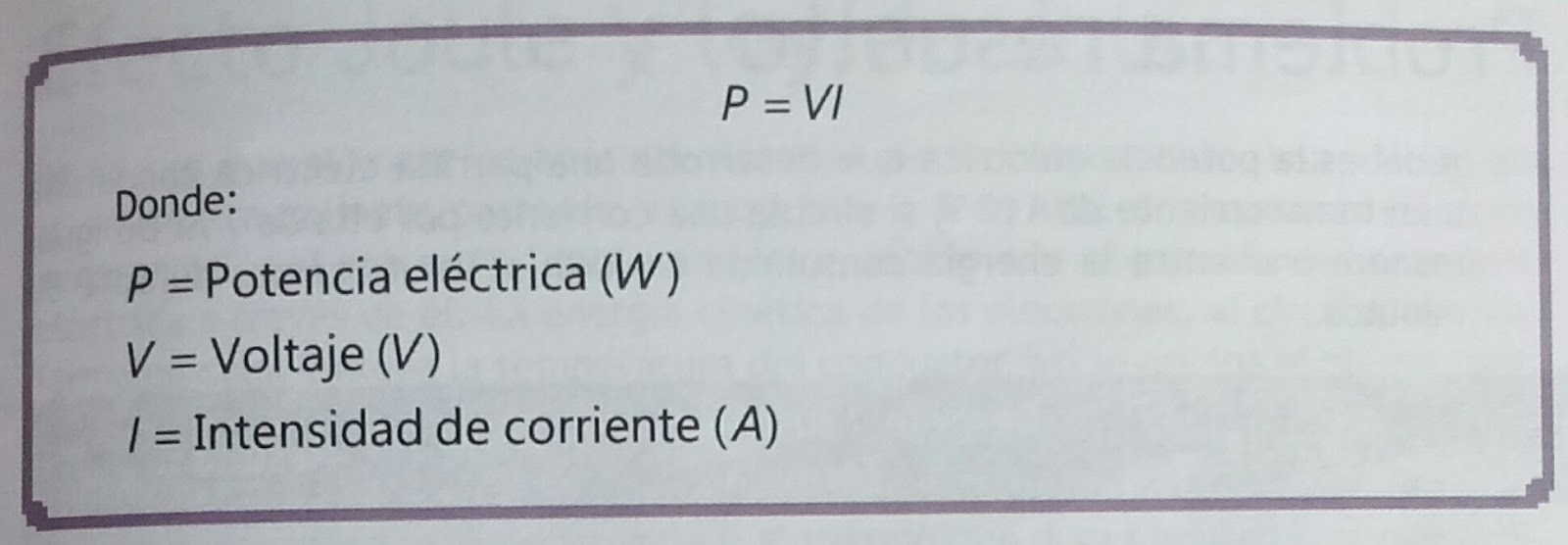 FÍSICA II: Potencia eléctrica y el efecto joule