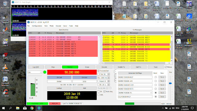 YO8SSB: YO8SSB - The first qso in MSK 144 / 50Mhz