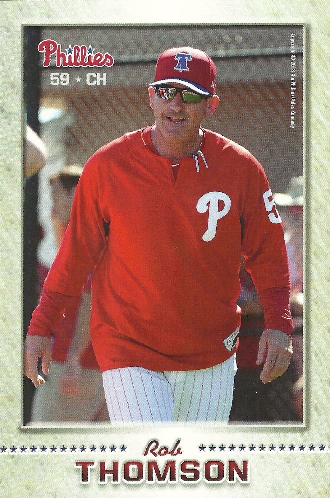 The Phillies Room: 2019 Chachi #27 Phillies Coaches - Rob Thomson