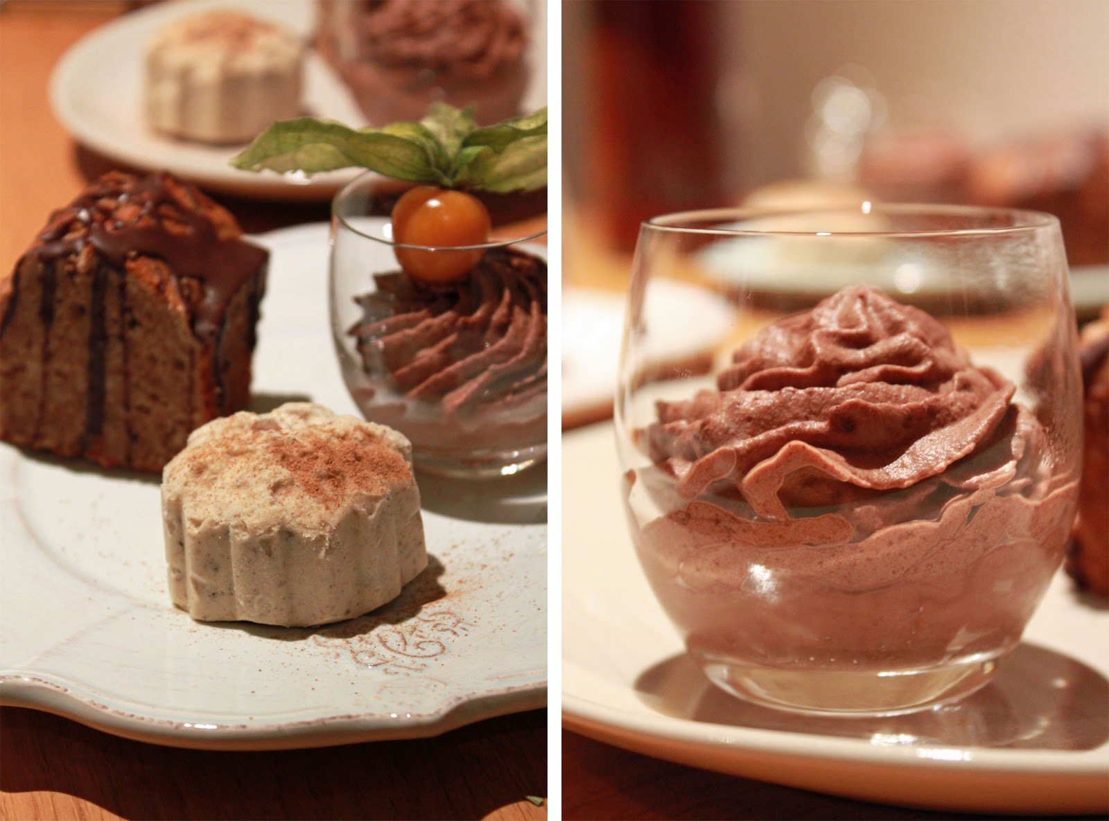 chocolat bleu: Trilogie de dessert