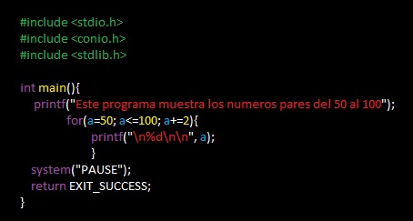 Programacion: Estructura, sintaxis y uso de un ciclo for en C++