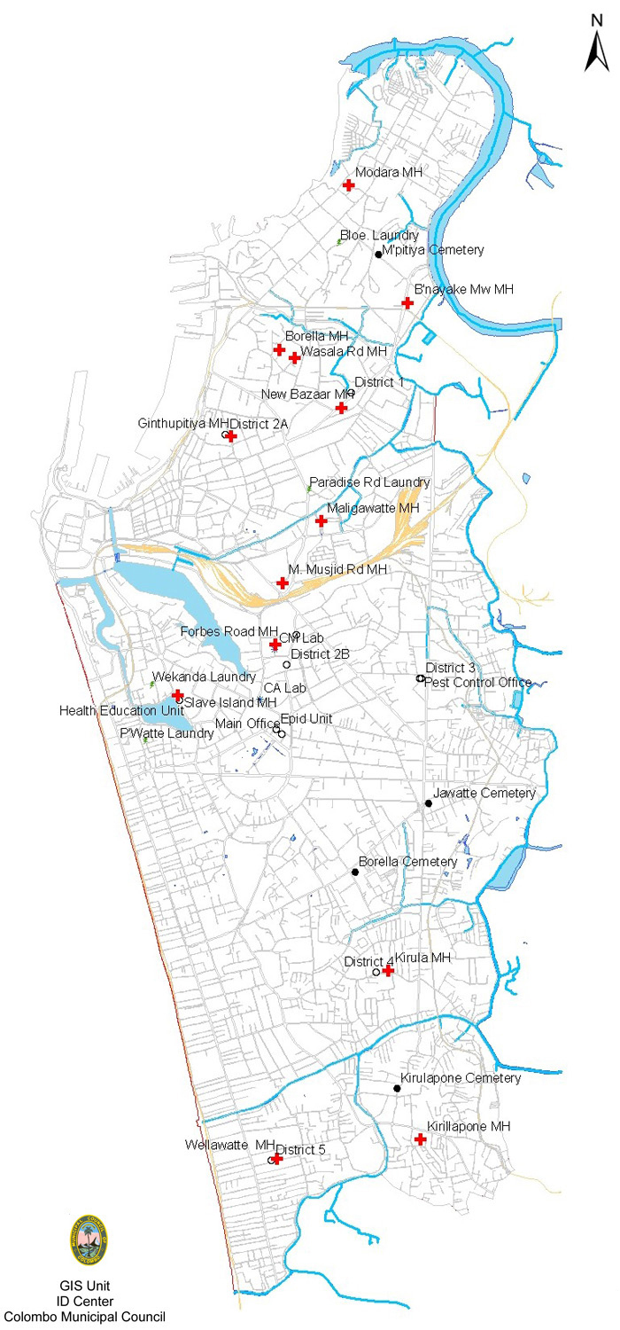 Colombo Public Library: Map Of Colombo