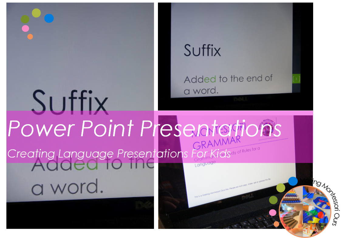 PowerPoint Presentations, Montessori Word Study Creating Language ...