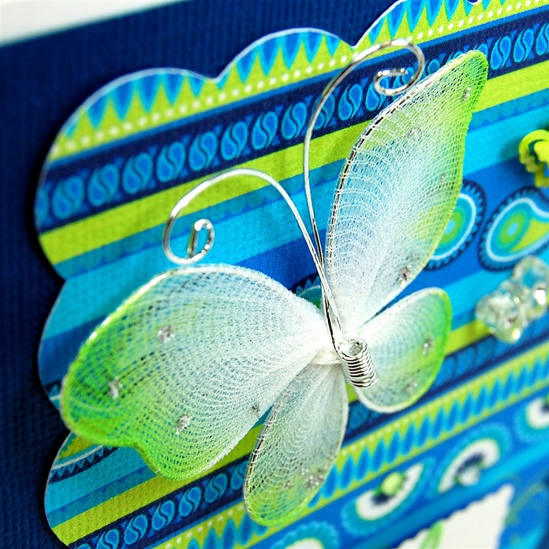 Capadia Designs: Butterflies for a cheerful card