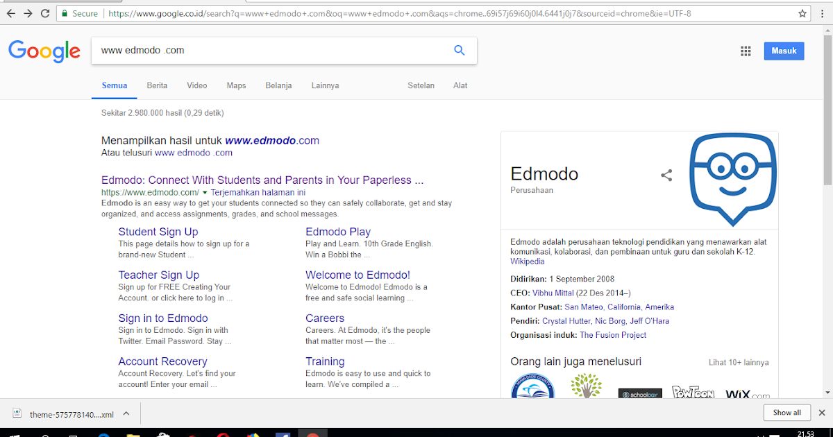 Menggunakan Aplikasi Edmodo