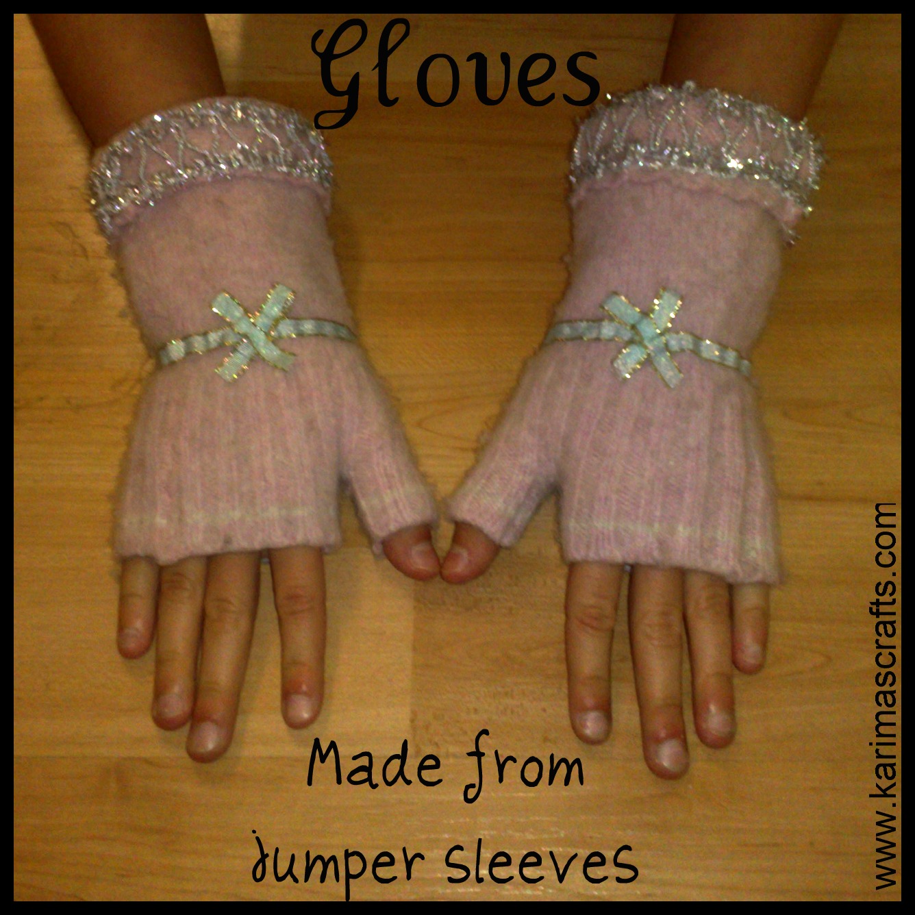 Karima's Crafts: Gloves made from jumper sleeves