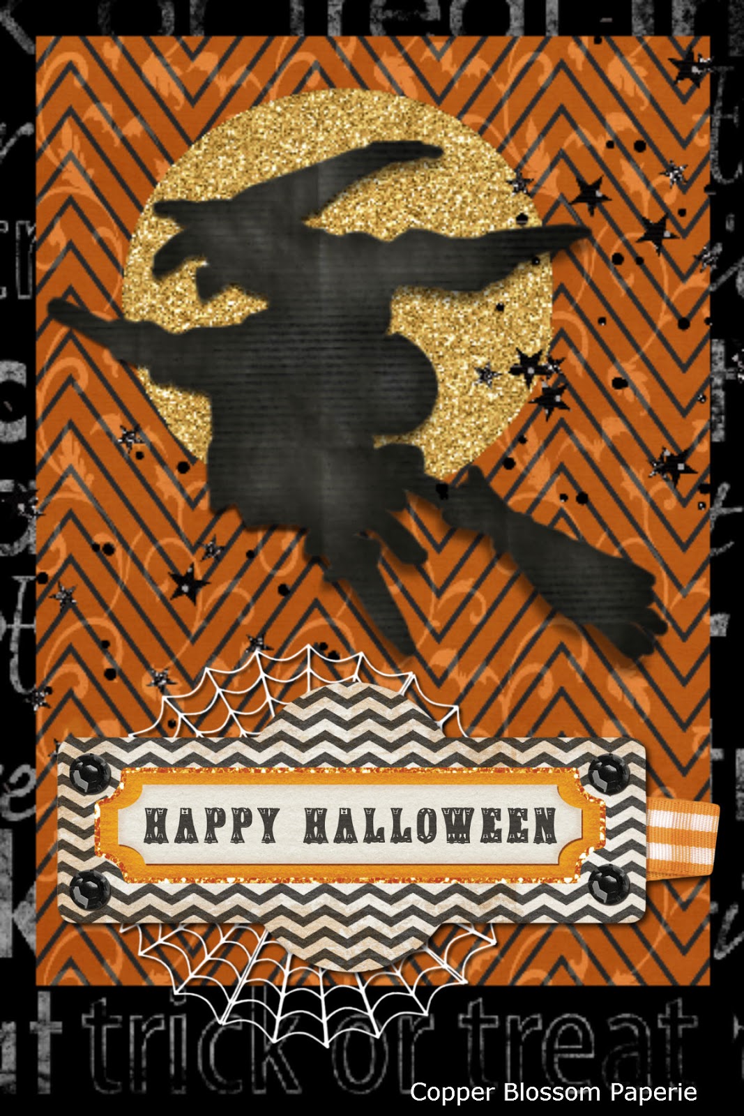 Copper Blossom Paperie: Happy Halloween Card Freebie!