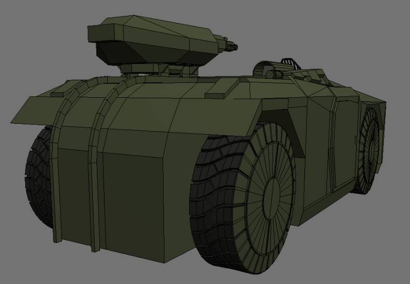 Desktopsimmer's 3D Models: Aliens M577 Armoured Personnel Carrier 3D Model