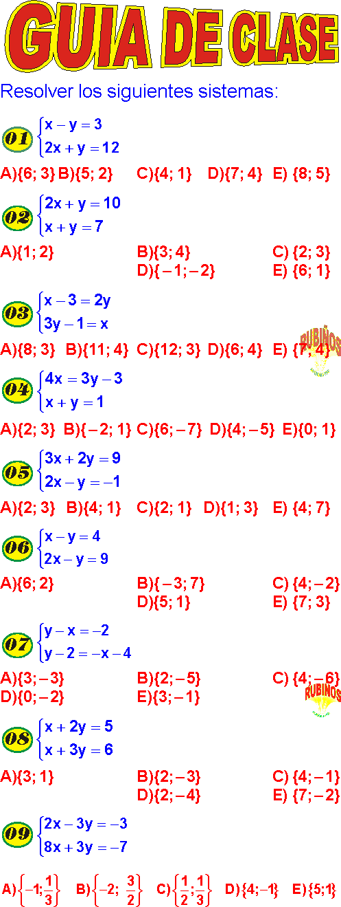 SISTEMA DE ECUACIONES PROBLEMAS RESUELTOS
