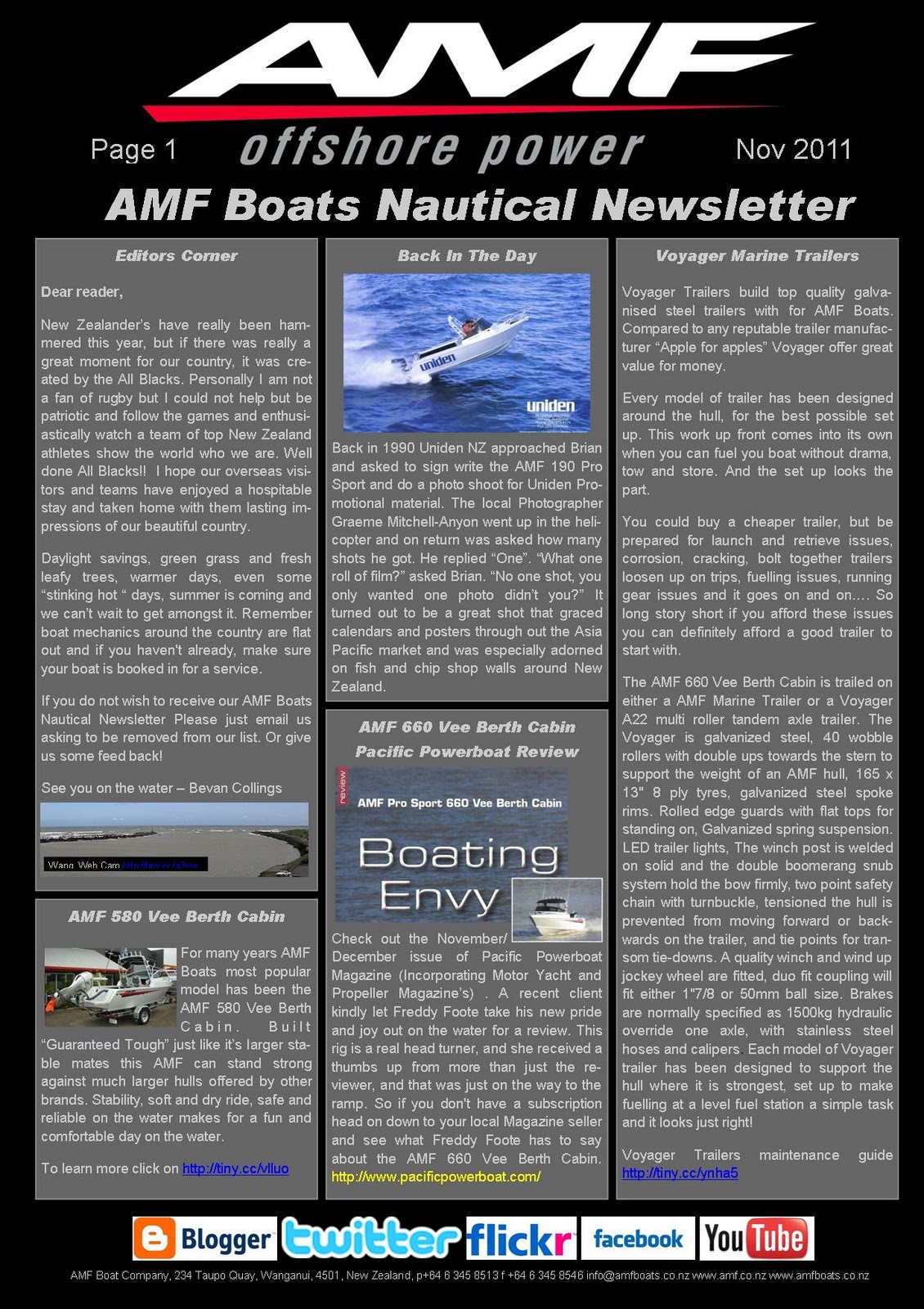 AMF Boats - Alloy Boat Builders: AMF Boats Nautical Newsletter