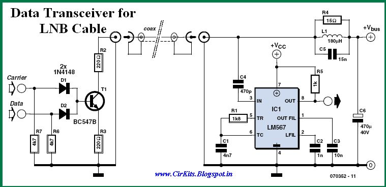Data Transceiver for LNB Cable - EveryDay Electronics