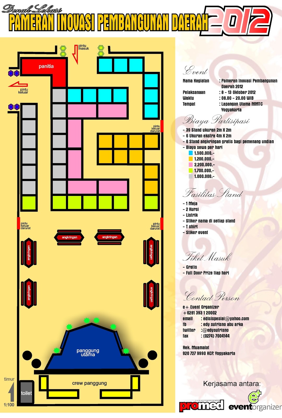 LAYOUT PAMERAN | RENCANA EVENT |PERENCANAAN PAMERAN ~ PARTISI PAMERAN ...