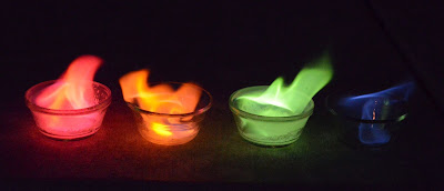 A school of fish: Sparklers and Colored Fire