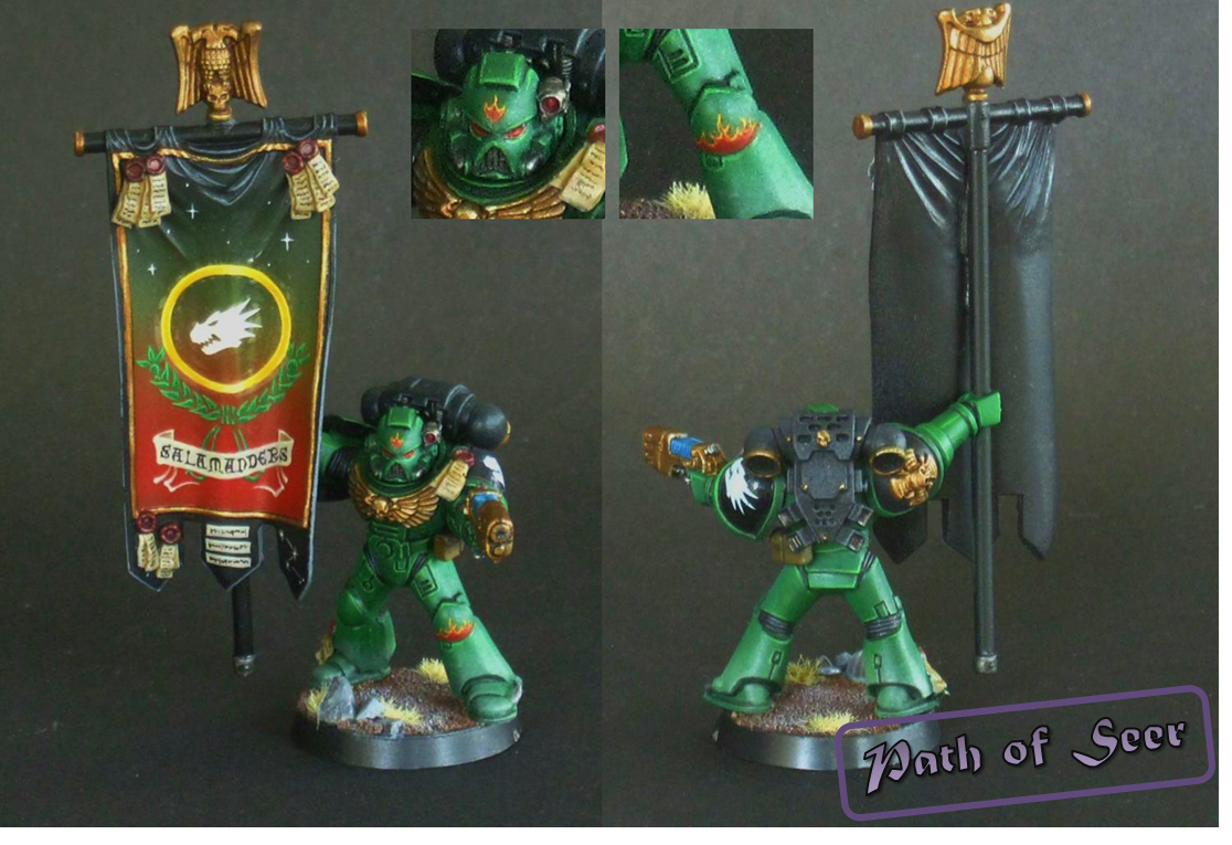 PATH OF SEERS: Fire Born (Part 2): Space Marine Salamanders Command Squad