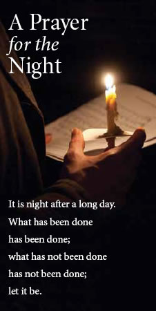 A Concord Pastor Comments: Compline