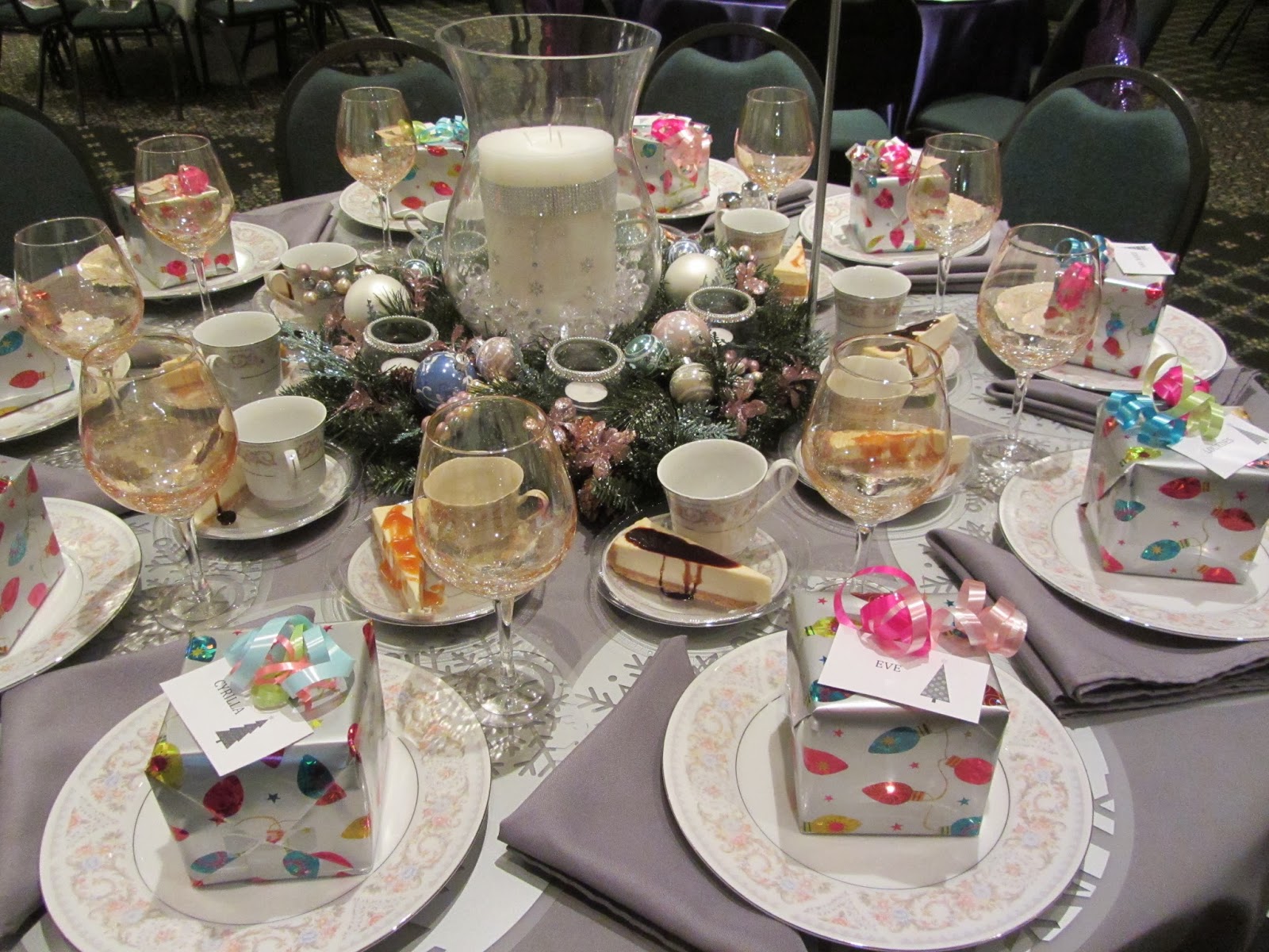 J&K Always: Ladies Christmas Tea 2013 - Decorating the Table