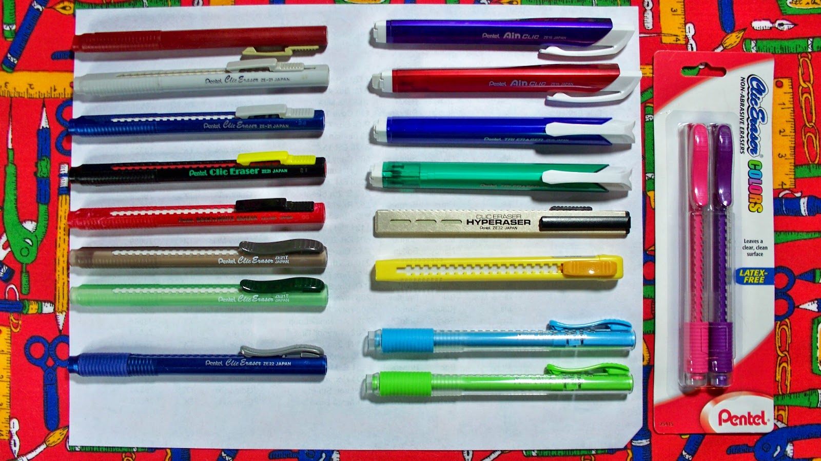 My Supply Room: Pentel Clic Erasers