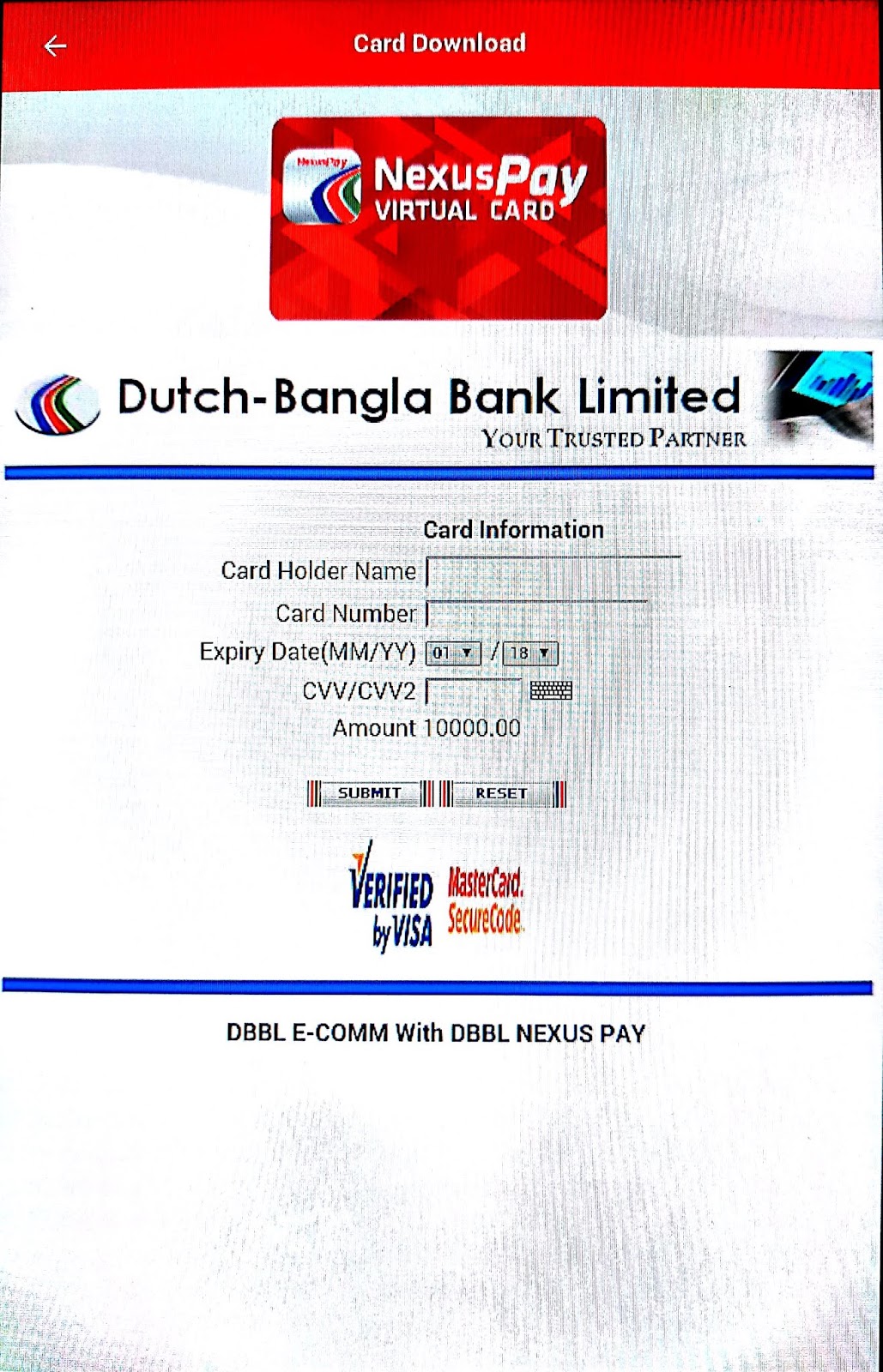 Al Momin Jamiul: How to add Other Bank Debit/Credit Card in DBBL ...