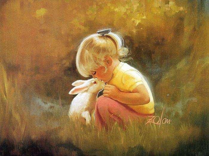 Beautiful Childhood Paintings by Donald Zolan