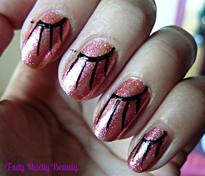 Truly Madly Beauty: NOTD - Butterfly Wing Nails & Tutorial!