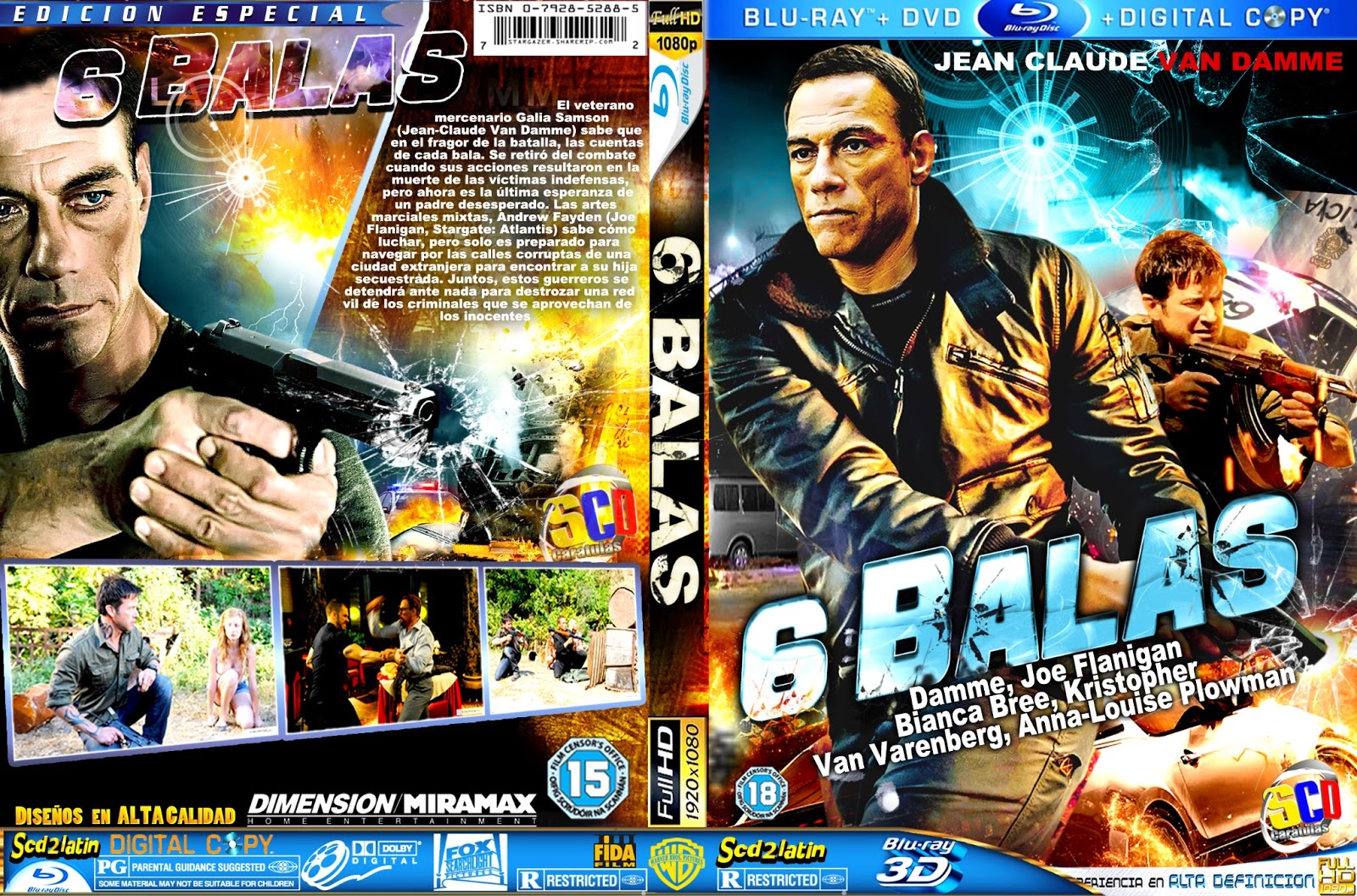 Cover: 6 bullets dvd