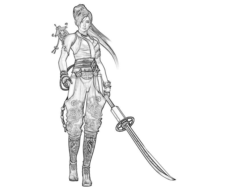 Warrior Ninja Gaiden Coloring Pages Coloring Pages