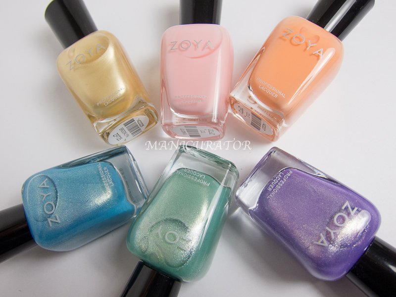 Zoya Awaken and Monet Spring 2014 Swatch and Review Plus Freehand ...
