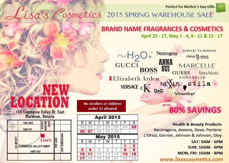 Beauty Vixen: Lisa Cosmetics Warehouse Sale Spring 2015
