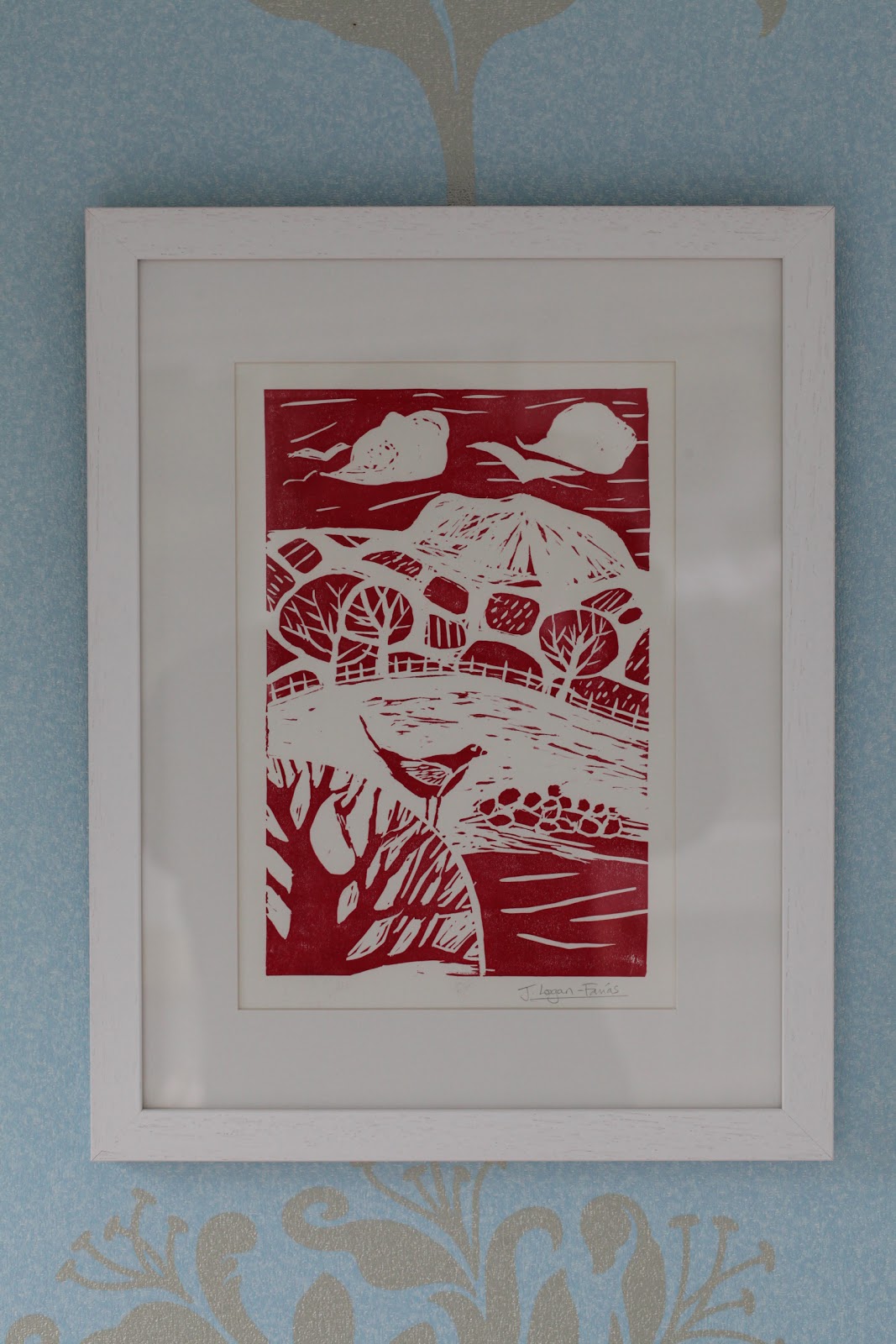 Judith Logan Art: my first ever linocut print!