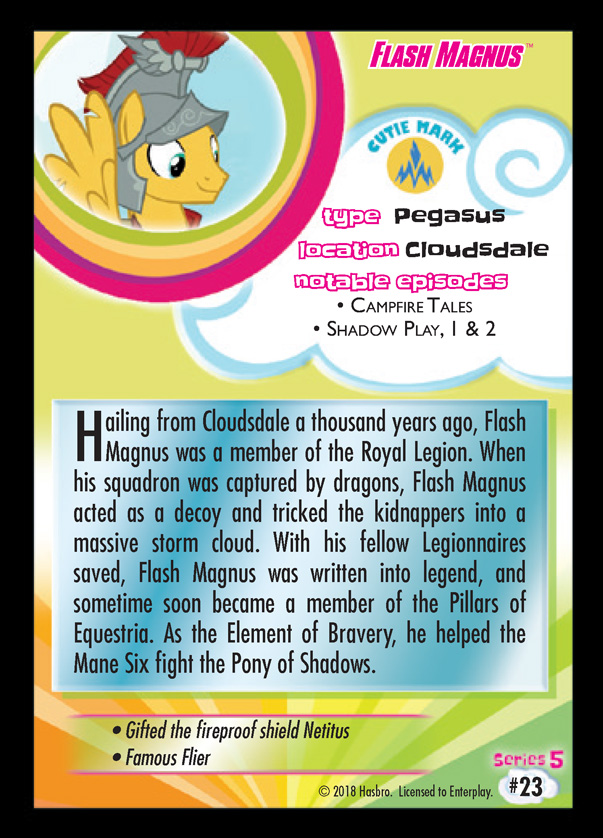 MLP Flash Magnus Trading Cards | MLP Merch
