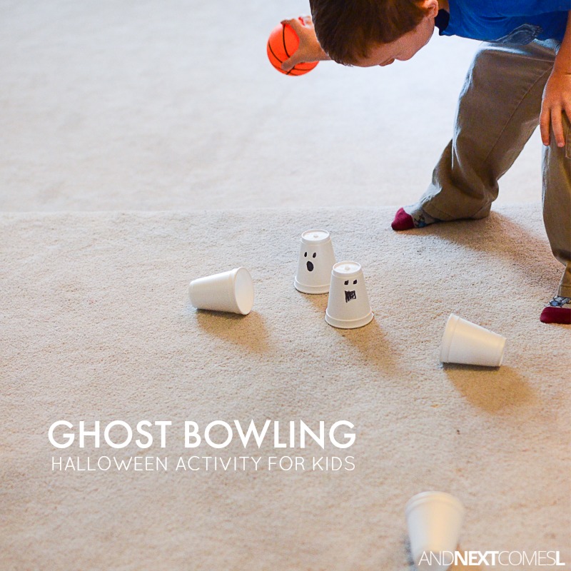 Ghost Bowling Halloween Activity for Kids | And Next Comes L ...