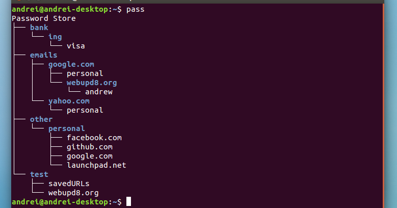 Manage Passwords From The Command Line With `Pass` ~ Web Upd8: Ubuntu / Linux blog