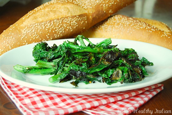 Julia's Healthy Italian Cooking: Crispy Broccoli Rabe