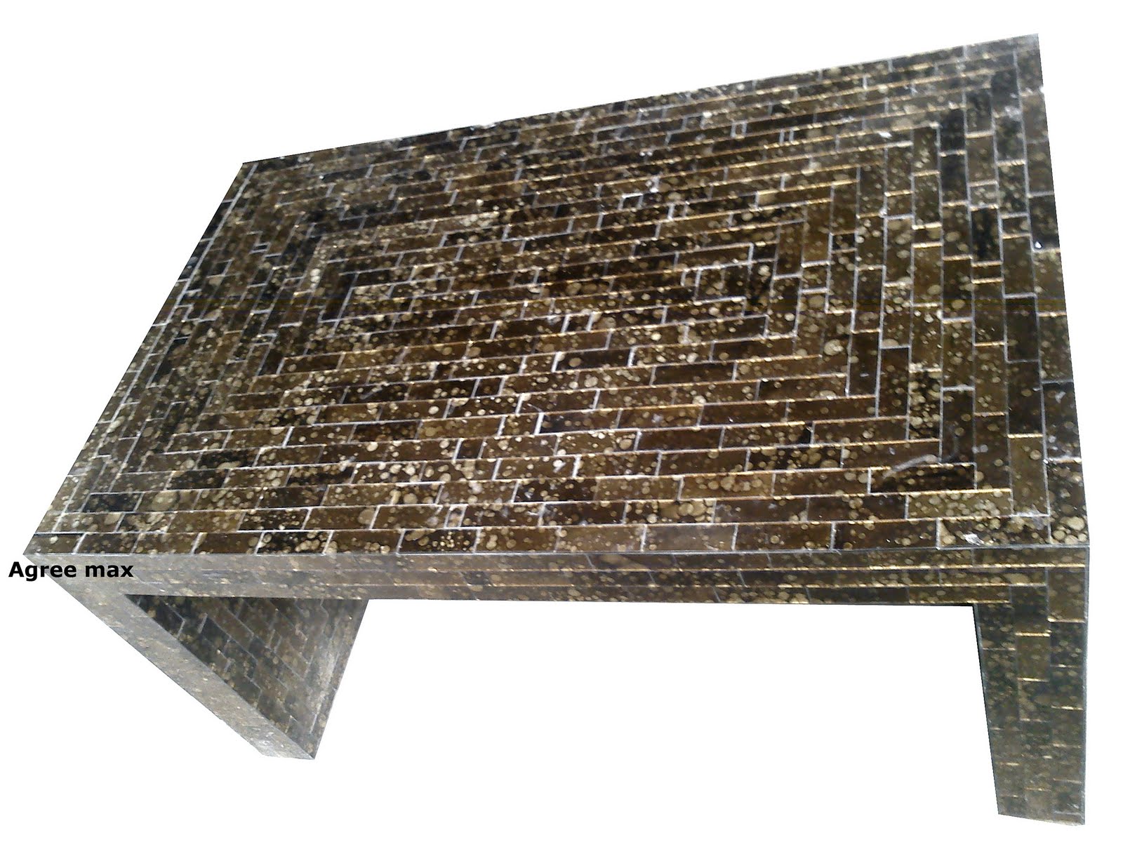 Glass Handicraft: Meja Mozaik Kaca T076 Glass Mosaic Table