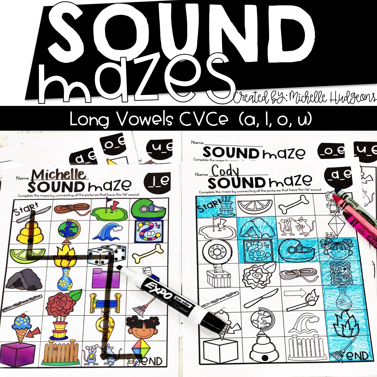 Sound Mazes Phonics Activities