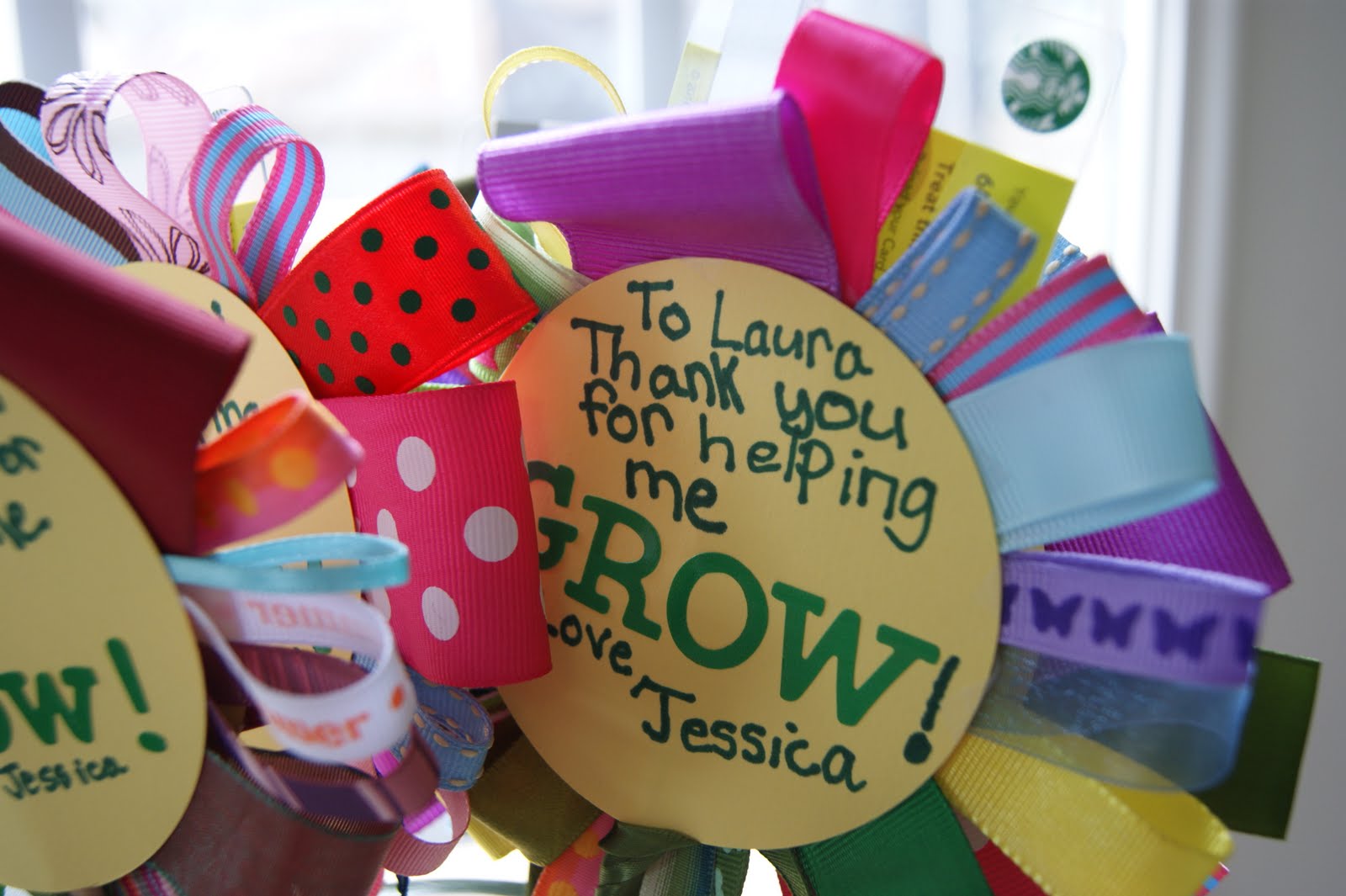 michelle paige blogs: Teacher Appreciation Ribbon Flowers