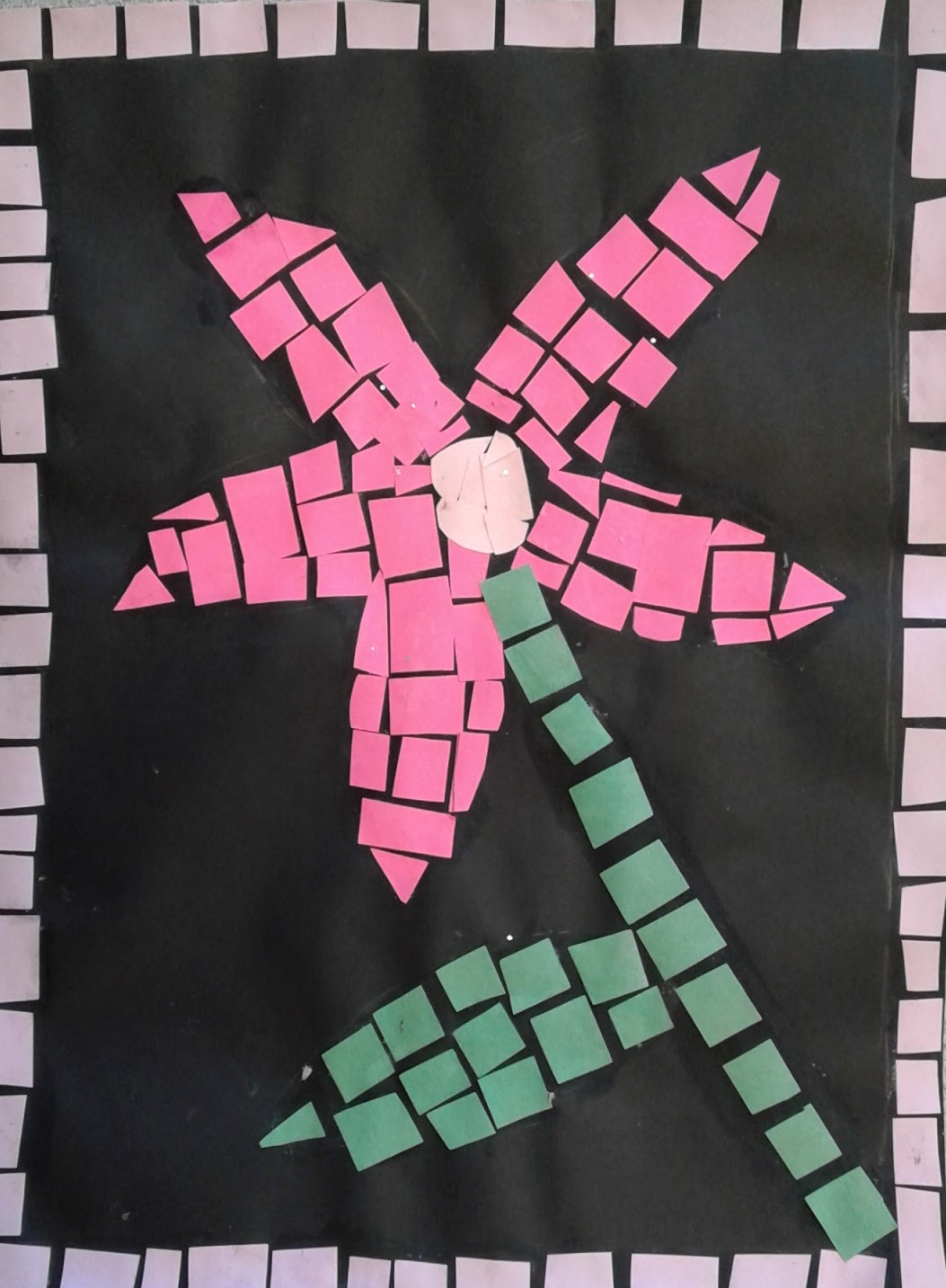a faithful attempt: Paper Mosaic Collages